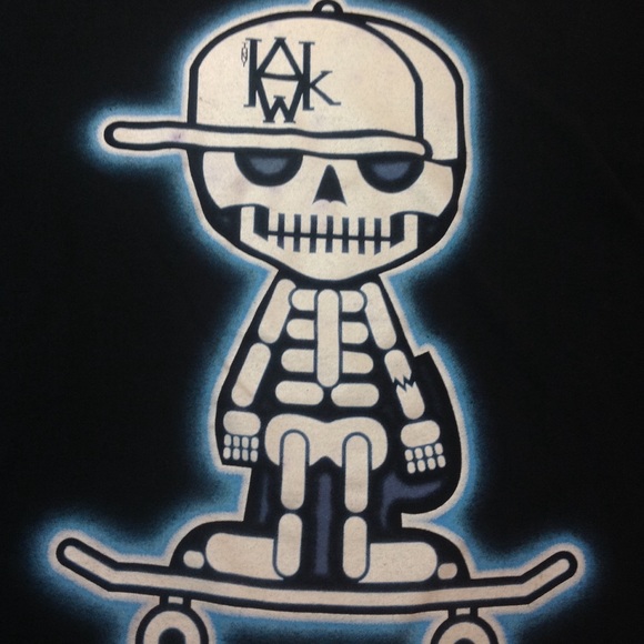 Tony Hawk | Shirts & Tops | Super Rad Tony Hawk Skeleton Skating Shirt ...